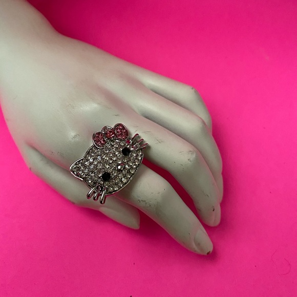 Hello Kitty | Jewelry | Rhinestone Hello Kitty Ring | Poshmark